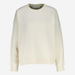 Calvin Klein Cremefarbenes Sweatshirt mit Fleece-Futter