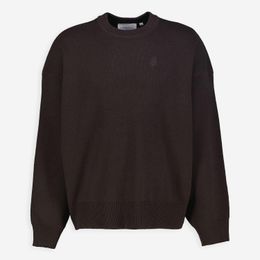 Dunkelbrauner Oversized Fit Pullover