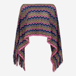 Missoni Mehrfarbiger Poncho aus Wollmischung