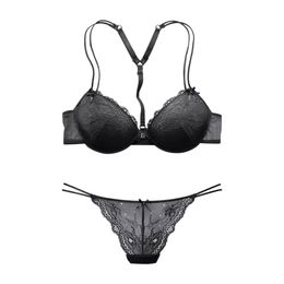 Melrose Push-up-BH + String Damen Gr&ouml;&szlig;e 70 schwarz