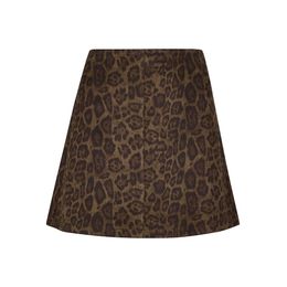 Apricot Leopard Suedette Mini Skirt ' ' Damen Größe 34 braun