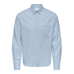 Only & Sons Only & Sons Hemd Herren Gr&ouml;&szlig;e XXL blau