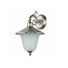 Licht-Erlebnisse Außen Wandlampe (B)20 x (H)30 cm in Nickel matt Weiß | Gr.: onesize