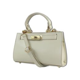 Leder Umhängetasche Toscanto Tasche beige ca. 23cm | Gr.: onesize
