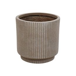 Beliani Outdoor Blumentopf DARIA in Beige - (W) 24 x (H) 24 x (L) 24 cm | Gr.: onesize