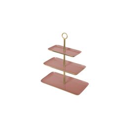 Present Time Etagere "Festive" in Rosa - (B)31 x (H)36 x (T)16 cm | Gr.: onesize