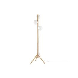 Licht-Erlebnisse Stehlampe (B)38 x (L)38 x (H)150 cm in Holz hell Weiß | Gr.: onesize