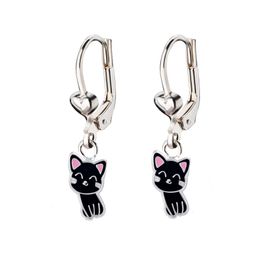 schmuck23 Silber Ohrringe 925 Katze 1,0 cm x 1,0 cm | Gr.: onesize