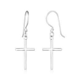 Elli Ohrringe 925 Sterling Silber Kreuz in Silber | Gr.: onesize