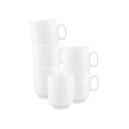 Seltmann Weiden 6er Set Henkelbecher Sento Home 400 ml in weiß | Gr.: onesize