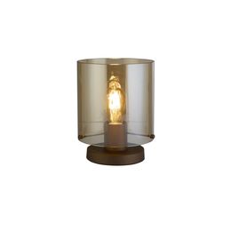 Licht-Erlebnisse Tischlampe (B)20 x (L)20 x (H)25.5 cm in Mokka Bernstein | Gr.: onesize