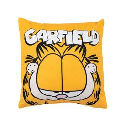 GARFIELD Kissen Plüsch Zierkissen Kopfkissen Sitzkissen 40x40 cm in gelb | Gr.: onesize