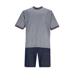 Hajo Schlafanzug Klima Light in Marine | Gr.: 48