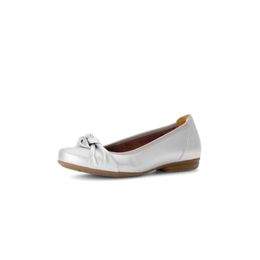 Gabor Sportliche Ballerinas in silber | Gr.: 38