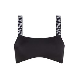 Calvin Klein Swimwear Bikinitop Damen Gr&ouml;&szlig;e 85 hellgrau / schwarz