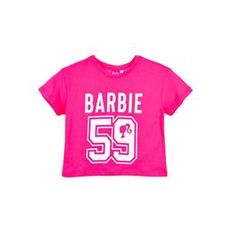 T-Shirt Barbie Crop Top in Dunkelpink | Gr.: 128