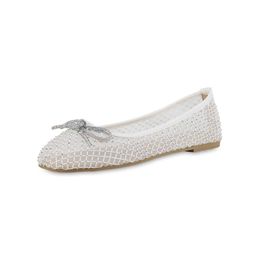 VAN HILL Klassische Ballerinas Alyssa in Weiss | Gr.: 36