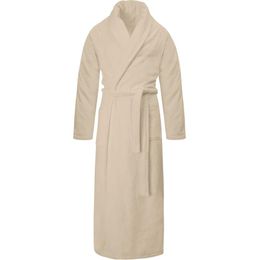 Normani Bademantel aus 100 % Baumwolle Lola in Beige | Gr.: M