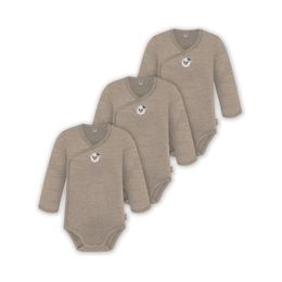 Normani Outdoor Sports 3x Baby Merino Wickelbody in Beige | Gr.: 86