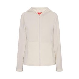 Swirly Damen Fleecejacke in Weiss | Gr.: XXL