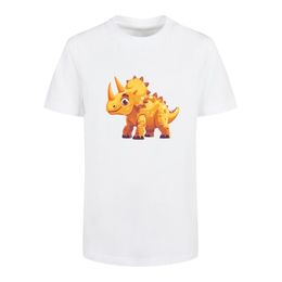 F4NT4STIC T-Shirt Dinosaurier Süß in weiß | Gr.: 110/116