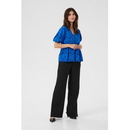 Culture Kurzarm-Bluse CUtaylar Relaxed fit in Victoria Blue/Dress Blues | Gr.: L
