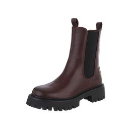 Ital-Design High Heel in Weinrot | Gr.: 36