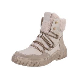 Ital-Design Stiefelette in Beige | Gr.: 38
