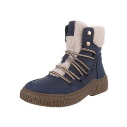 Ital-Design Stiefelette in Blau | Gr.: 36
