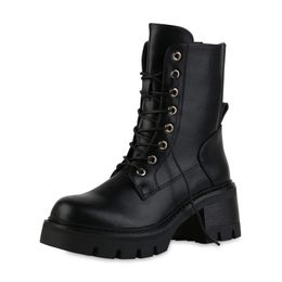 VAN HILL Schnürstiefeletten Eleni in Schwarz | Gr.: 37