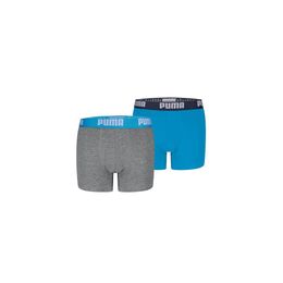 Puma Boxershorts BOYS EVERYDAY BASIC BOXER 2P in 277 - blue / grey mélange | Gr.: 140