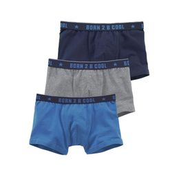 AUTHENTIC UNDERWEAR Boxer in grau-meliert, blau, marine | Gr.: 122/128