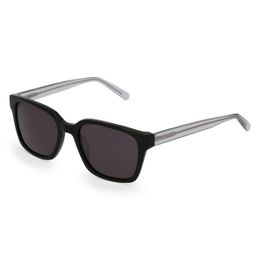 Esprit 17977 | Herren-Sonnenbrille | Fassung: Vollrand, Quadratisch, Titan, Schwarz Transparent | Glasfarbe: Grau