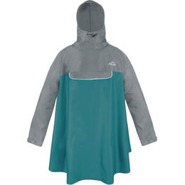 Normani Outdoor Sports Regenponcho Kauai in Grau/Petrol | Gr.: 3XL