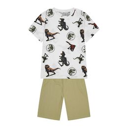 2tlg. Outfit: Schlafanzug kurz Jurassic World All Over in Mehrfarbig | Gr.: 158/164