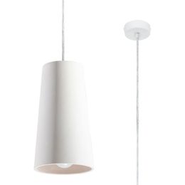 SOLLUX LIGHTING Hängeleuchte »GULCAN« E27 1 Stk. Slush -Einstellung Weiss