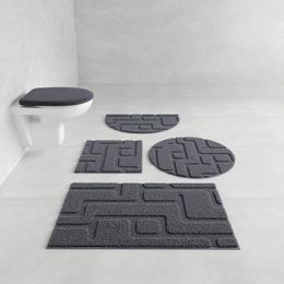 Grund Badematte »Riana, Badvorleger, Badezimmer Teppich, sehr weich« Höhe 20 mm rutschhemmend beschichtet schnell trocknend Modernes Design mit...