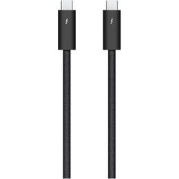 Apple USB-Kabel »Thunderbolt 4 (USB‐C) Pro Kabel (3 m)« USB Typ C Thunderbolt 300 cm schwarz Bis zu 100 W Stromübertragung
