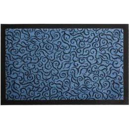 PRIMAFLOR-IDEEN IN TEXTIL Küchenläufer »BRASIL, Made in Belgium« rechteckig 6 mm Höhe Größe 90x150 cm, rutschhemmend, waschbar, Küche blau...