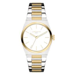 Liebeskind Berlin Quarzuhr &raquo;Minimalist 45 mm&laquo; Armbanduhr, Damenuhr, Edelstahlarmband, analog silbergoldfarben Klassische Armbanduhr