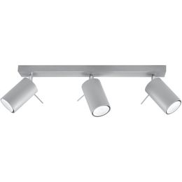 SOLLUX LIGHTING Deckenleuchte »RING« GU10 1 Stk. beweglicher Lampenschirm grau
