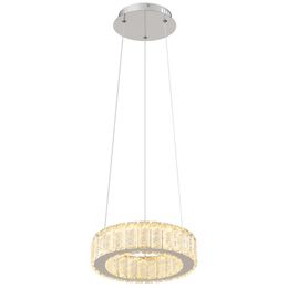 Globo LIGHTING LED Pendelleuchte »MUCKY« LED-Modul Hängelampe/Hängeleuchte/Wohnzimmer/Esstisch/elegant verchromt