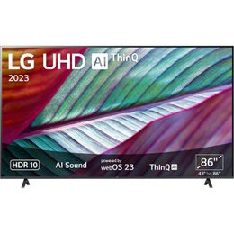 LG LCD-LED Fernseher »86UR78006LB« 217 cm/86 ′′ Smart-TV UHD, α5 Gen6 4K AI-Prozessor, HDR10, AI Sound, AI Brightness Control schwarz Intelligenter...