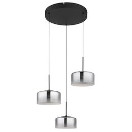 Globo LIGHTING LED Pendelleuchte »BELINDA« LED-Modul 1 Stk. Tageslichtweiß Hängelampe/Hängeleuchte/Wohnzimmer/Esstisch/elegant schwarz