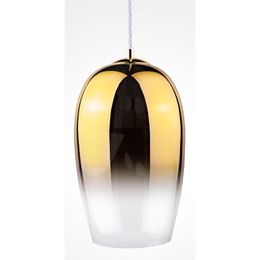 Paco Home Pendelleuchte »JAY« E27 Deckenlampe LED Glas Wohnzimmer Esszimmer Höhenverstellbar E27 goldfarben