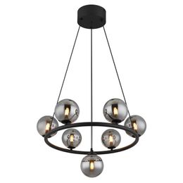 Globo LIGHTING Hängeleuchte »RIHA« G9 1 Stk. Warmweiß Hängelampe/Pendelleuchte/Esszimmer/Wohnzimmer/Esstisch schwarz