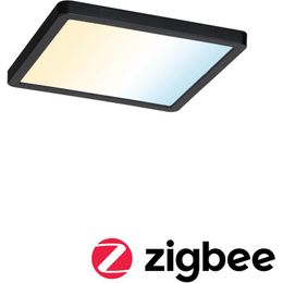 Paulmann LED Einbauleuchte »Areo« LED-Modul 1 Stk. warmweiß - kaltweiß LED Einbaupanel ZigBee, App steuerbar, Tunable White schwarz