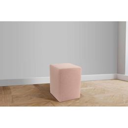 DOMO collection Polsterhocker &raquo;700012 B/T/H: 38/38/47 cm&laquo; in 2 Wochen lieferbar, in vielen Farben, Cord und Feinstruktur rosa 100% Polyester