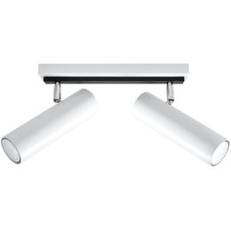 SOLLUX LIGHTING Deckenleuchte »DIREZIONE« GU10 1 Stk. beweglicher Lampenschirm Weiss