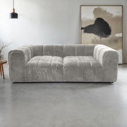 DOMO collection Big-Sofa »Ghent Megasofa in 2 Breiten, modern« Mit Taschenfederkern und Kassettensteppung hellgrau
